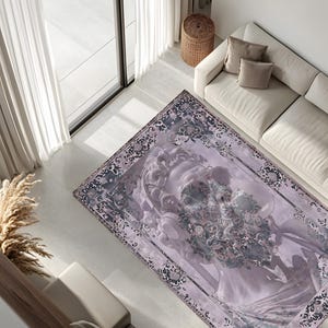Modern Aesthetic Rug, Greek Statue Area Rug, Vintage Art Carpet ...