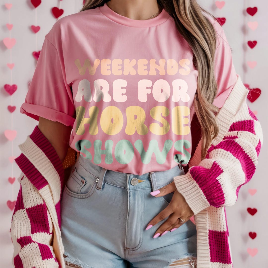 Weekends Are for Horse Shows Tee, Funny Cow Tshirt Makes Farming Life ...