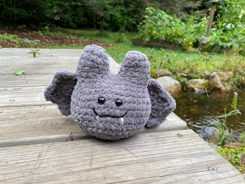 Handmade Crochet Amigurumi Halloween Squishy Farmhouse Bat Decor Autumn ...