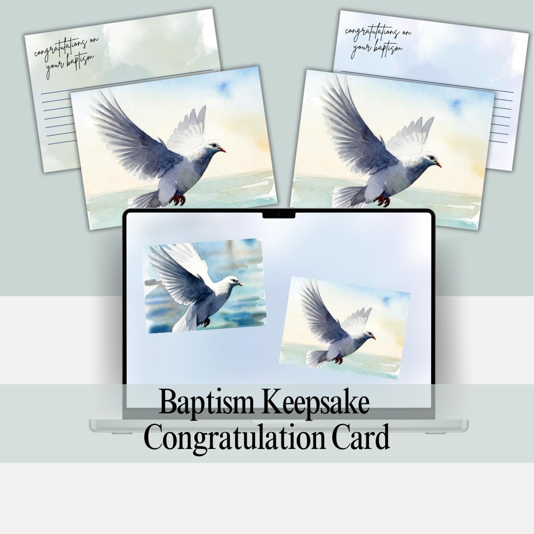 JW Baptism Gift | Congratulations on Your Baptism Printable Card ...