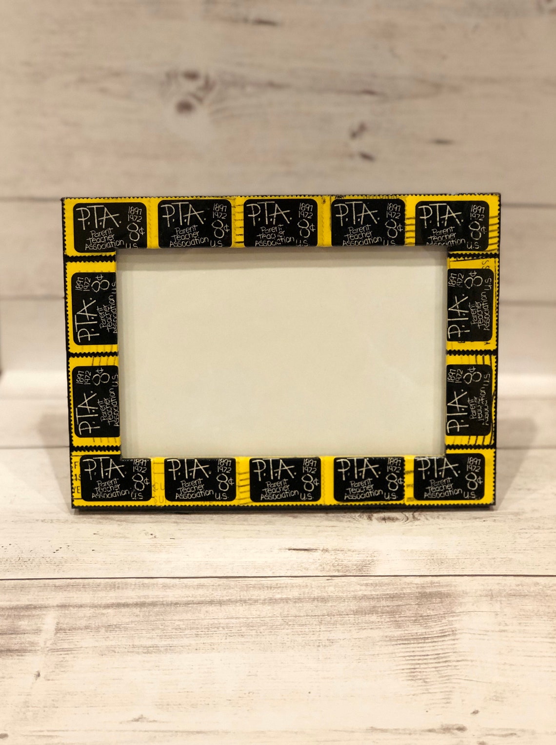 PTA Postage Stamp Frames holds 4x6 Photo - Etsy
