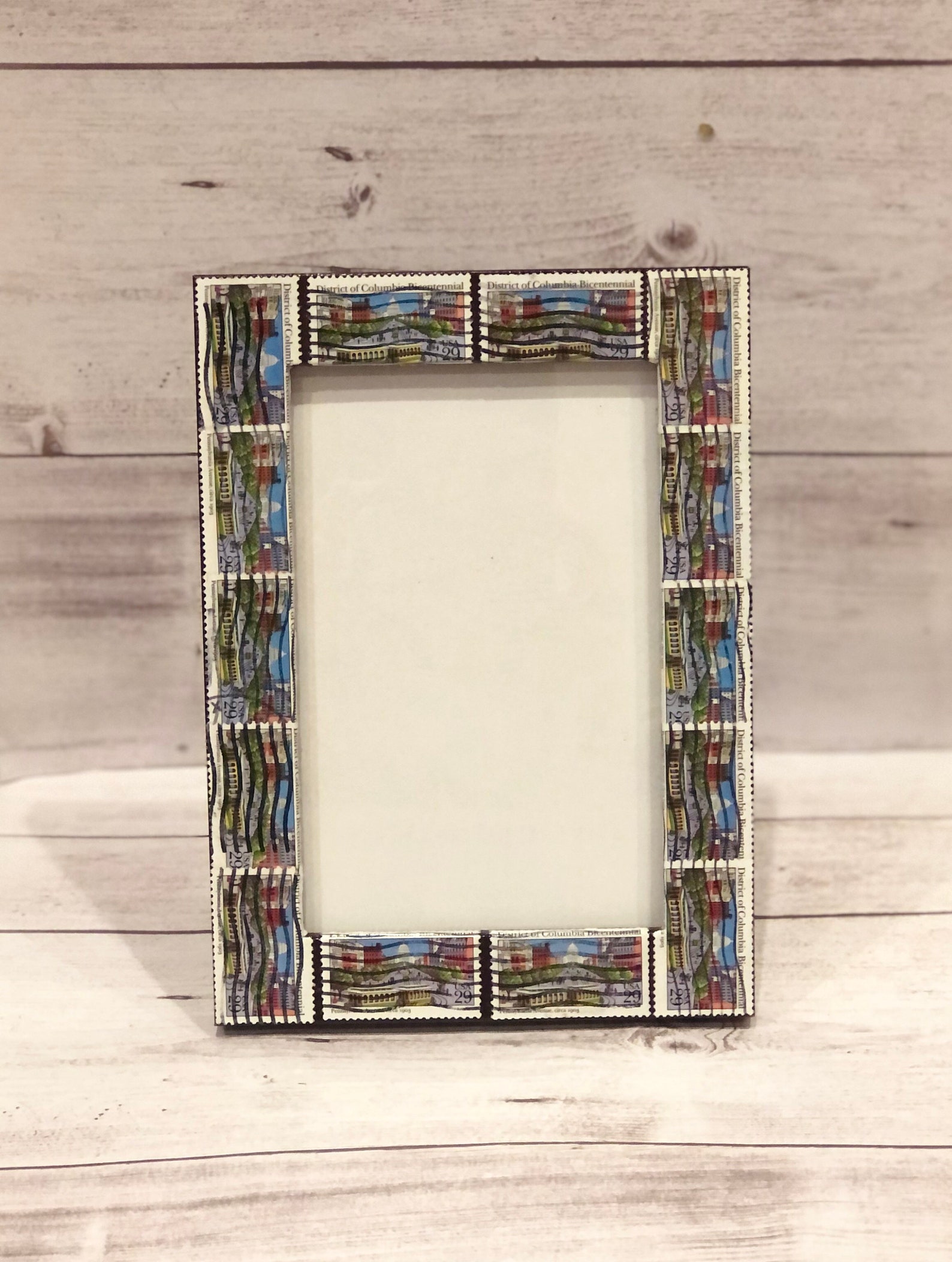 Washington D.C. Postage Stamp Frame holds 4x6 Photo - Etsy