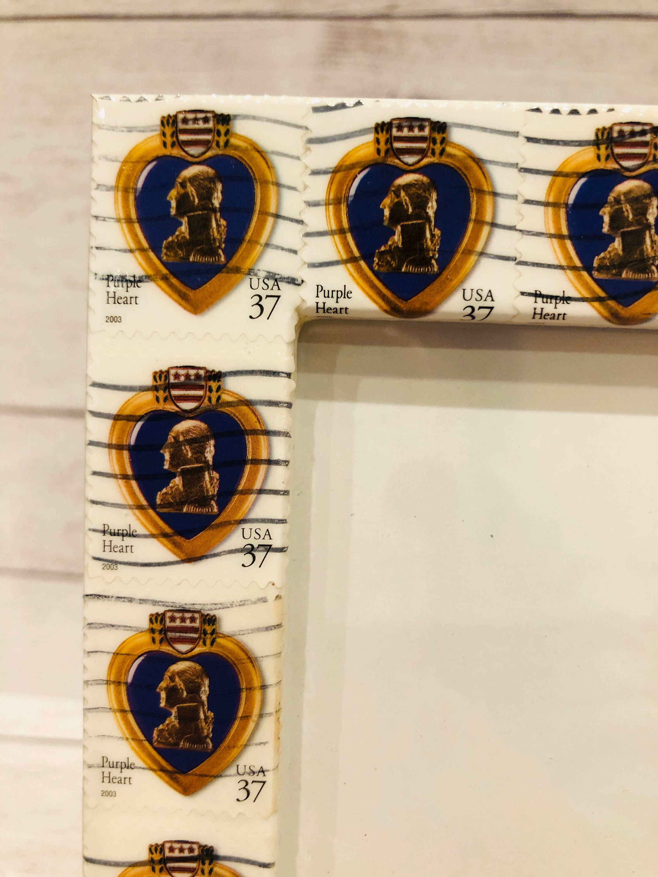 Purple Heart Postage Stamp Frame (holds 4x6 Photo) - Etsy