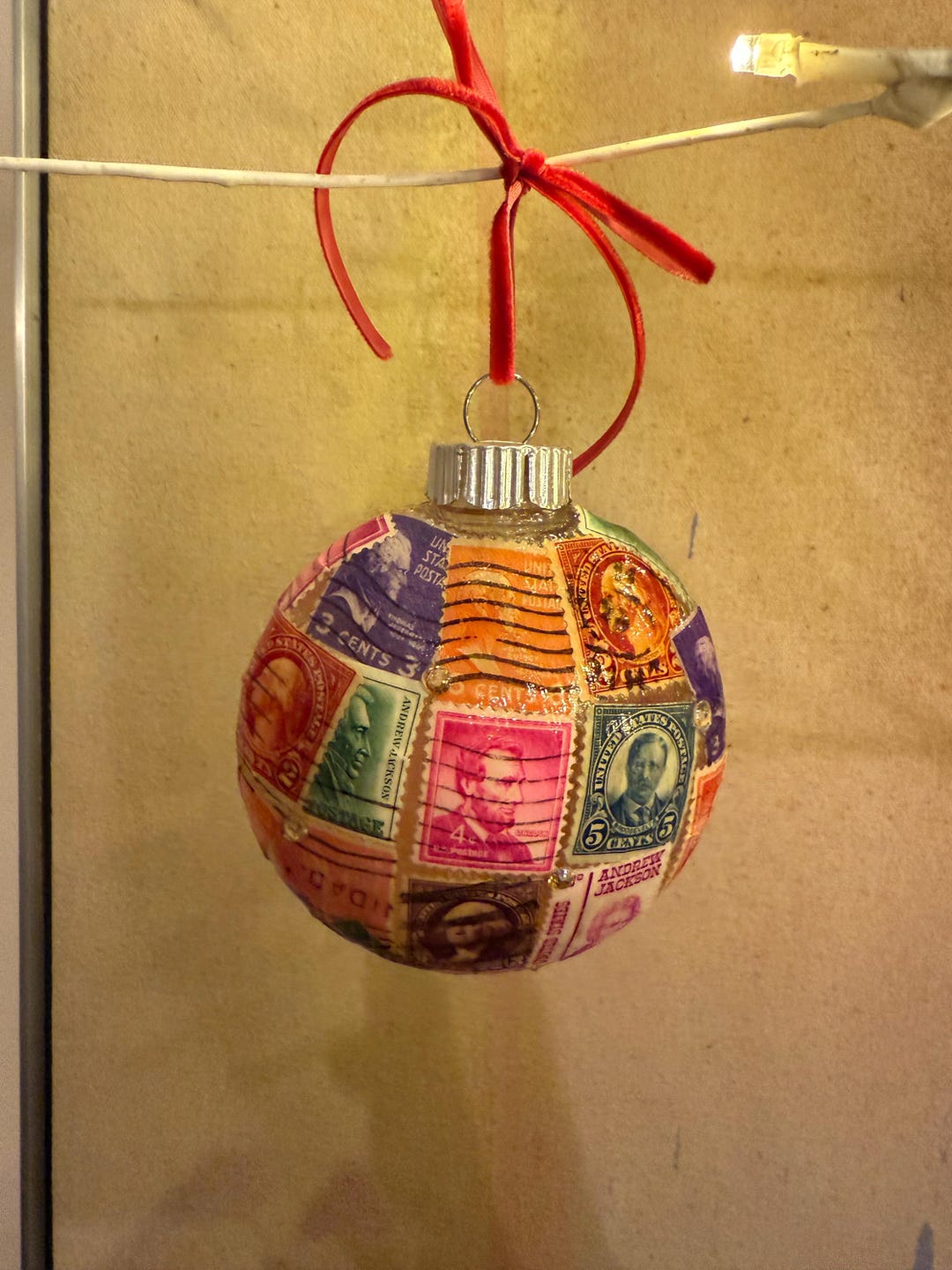 Postage Stamp Vintage Presidents Ornament With Crystals - Etsy