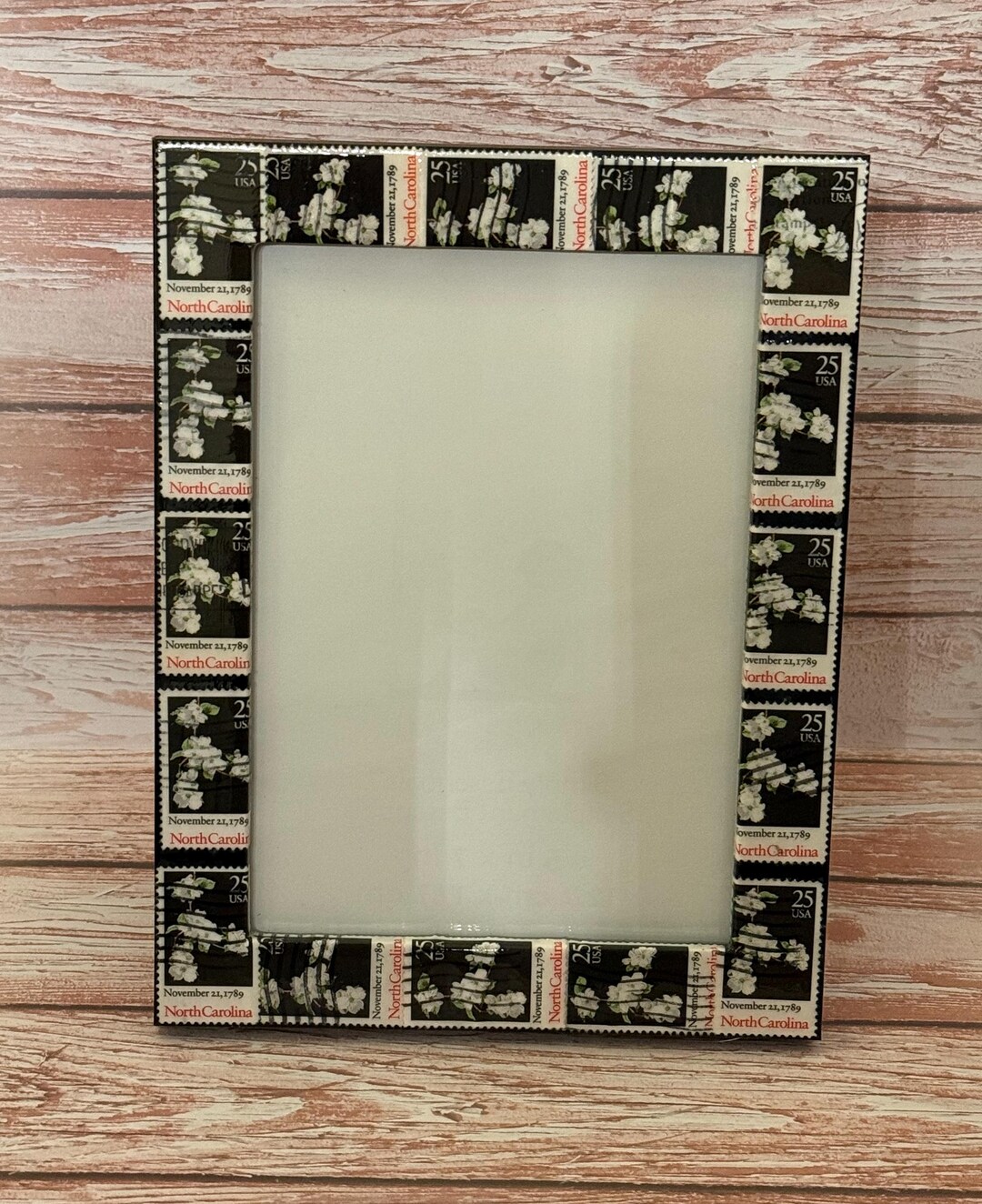 North Carolina Postage Stamp Frame (holds 5x7 Photo) - Etsy