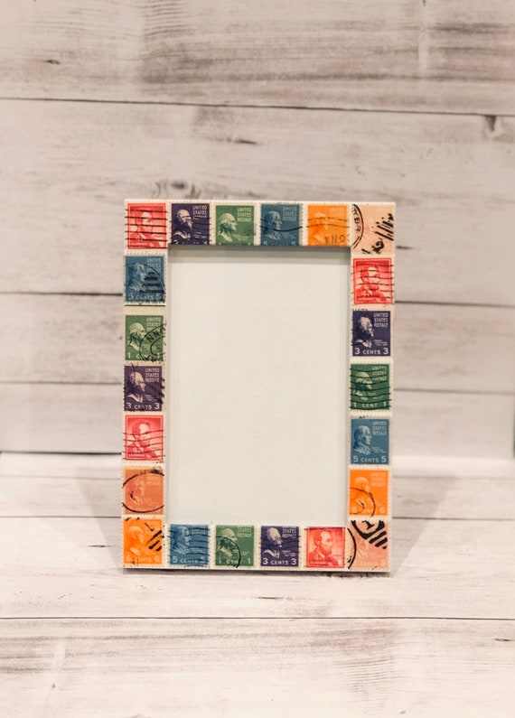 U.S. Presidents Postage Stamp Frame holds 4 X 6 Photo - Etsy