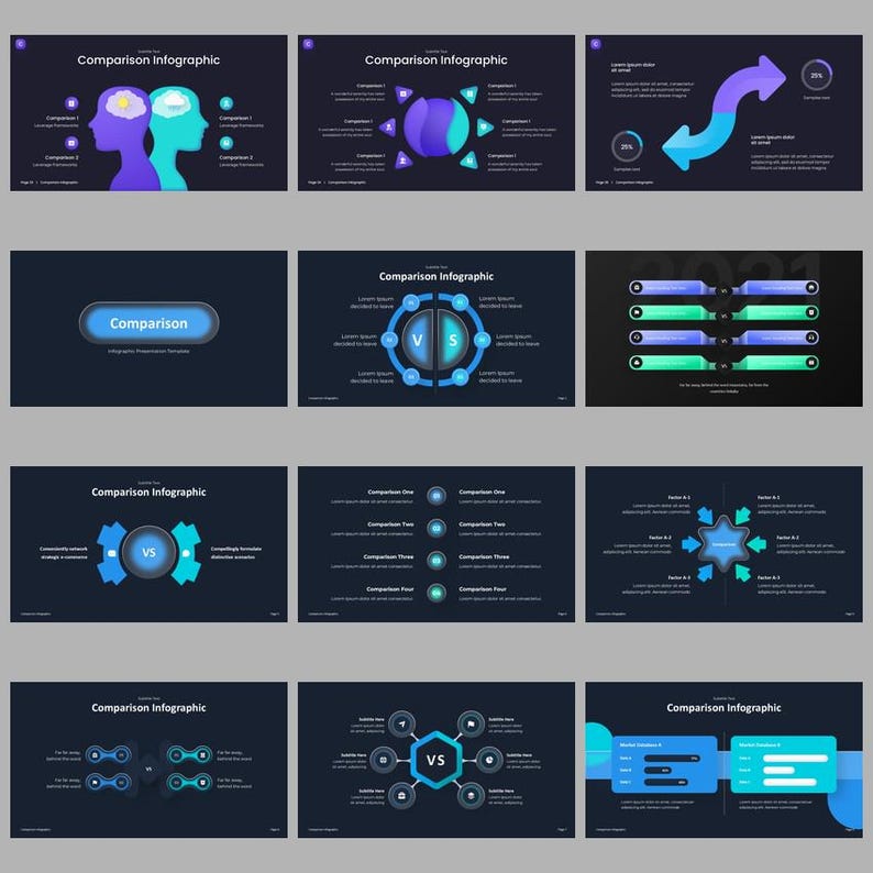 Comparison Infographic Powerpoint | Pros & Cons Slide Template ...