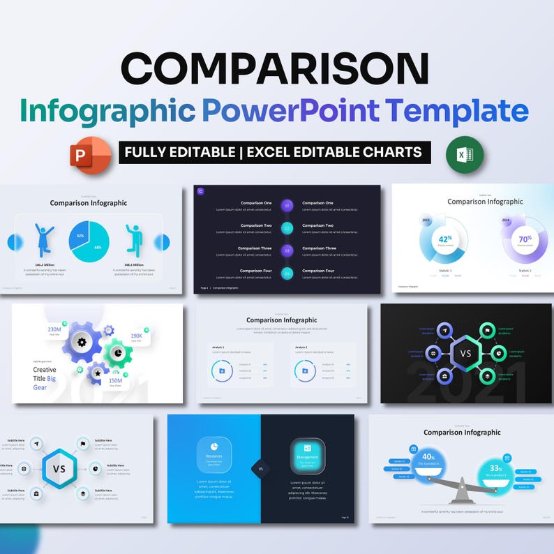 Comparison Infographic Powerpoint | Pros & Cons Slide Template ...