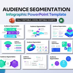 Audience Segmentation Infographic Powerpoint | Marketing Strategy & Customer Analysis PPT - Etsy