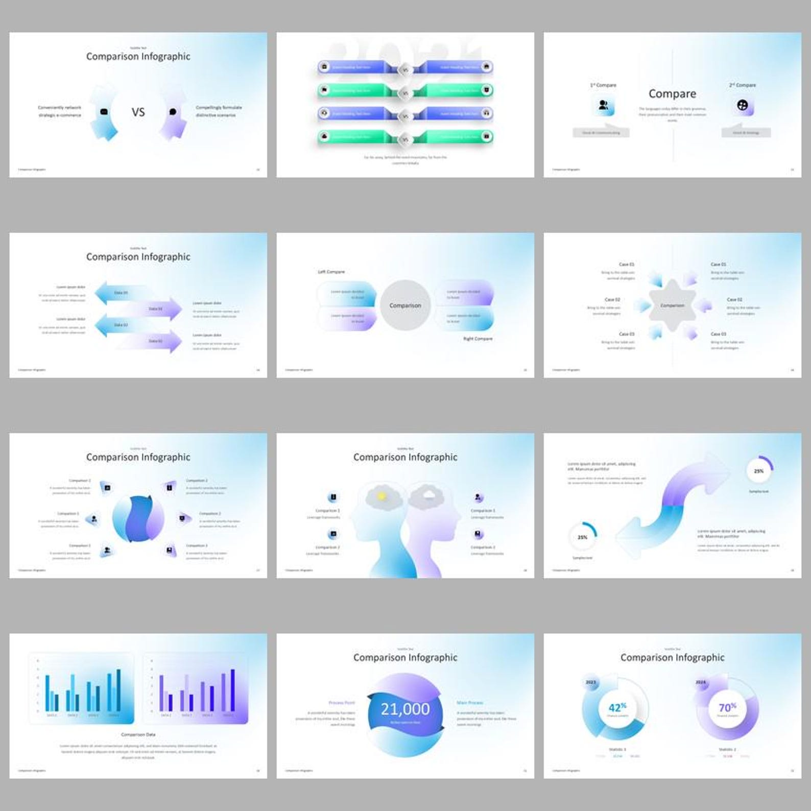 Comparison Infographic Powerpoint | Pros & Cons Slide Template ...