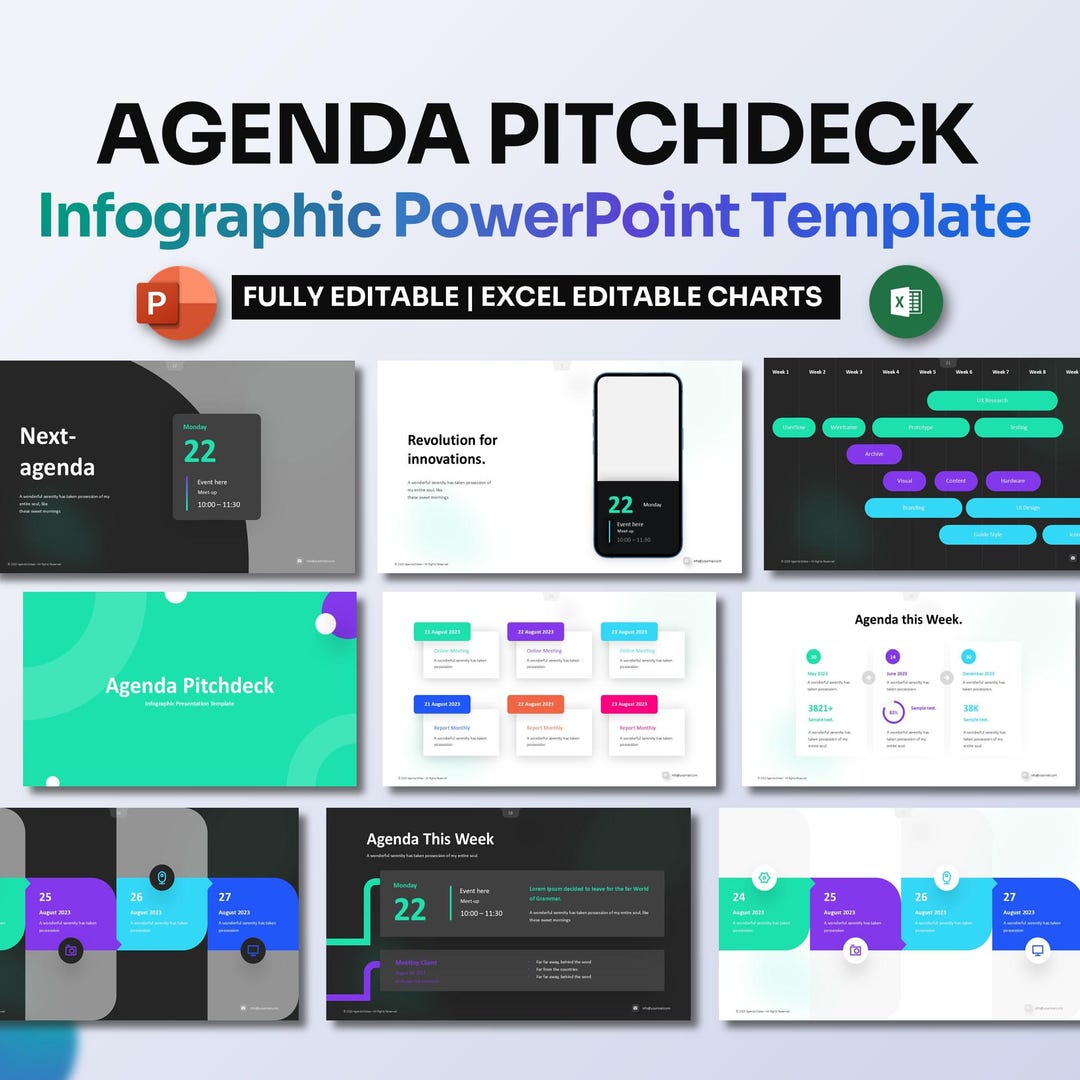 Agenda Pitchdeck Infographic Powerpoint Template | Startup & Business ...