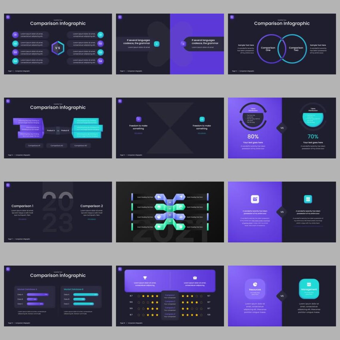 Comparison Infographic Powerpoint | Pros & Cons Slide Template ...