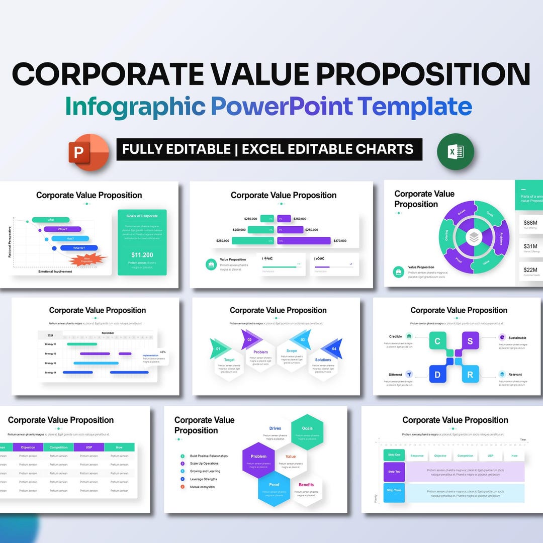 Corporate Value Proposition Infographic Powerpoint | Business Strategy ...