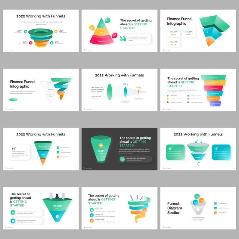 Funnel Infographic Powerpoint Template | Customer Journey & Sales ...