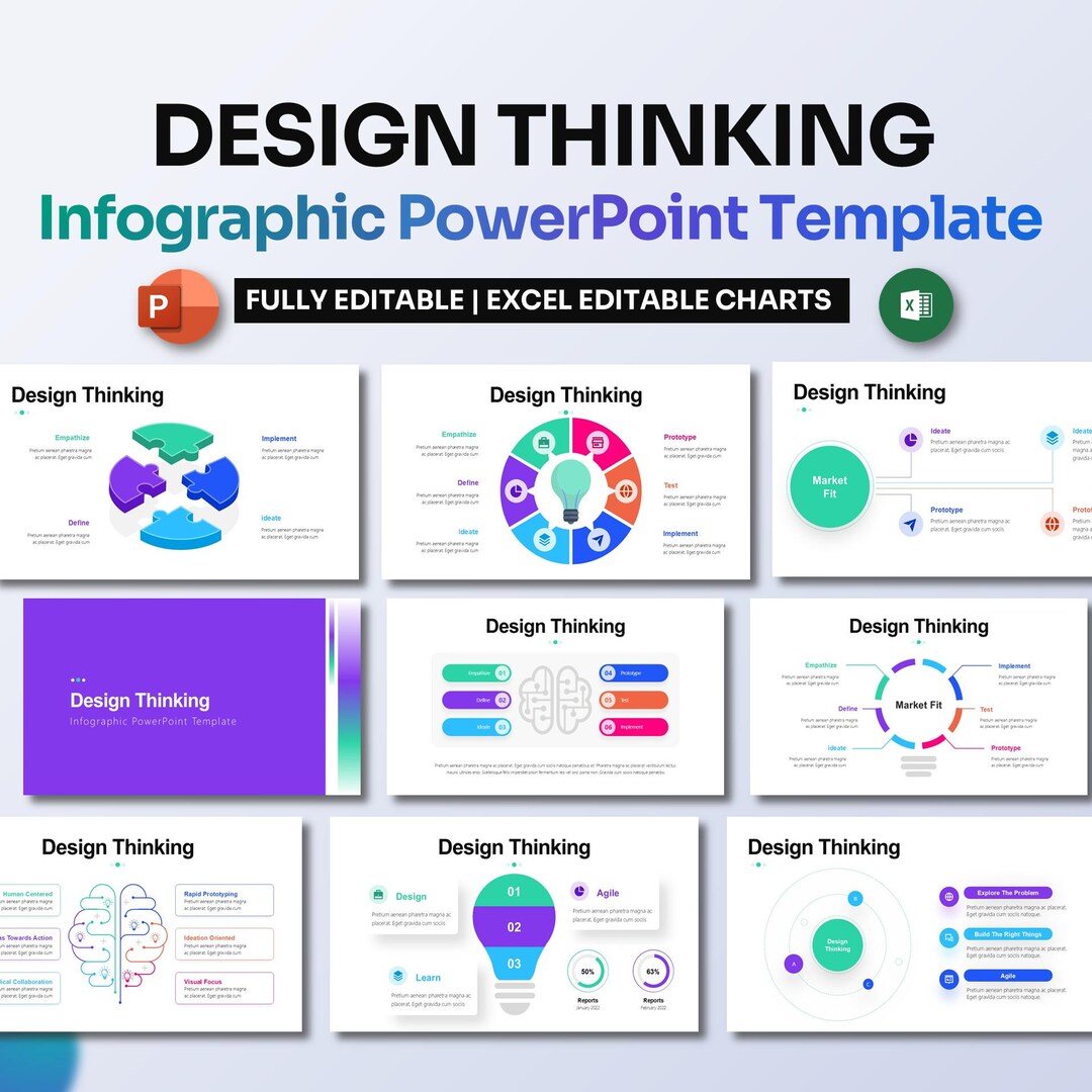 Design Thinking Infographic Powerpoint | Innovation & Problem-solving ...