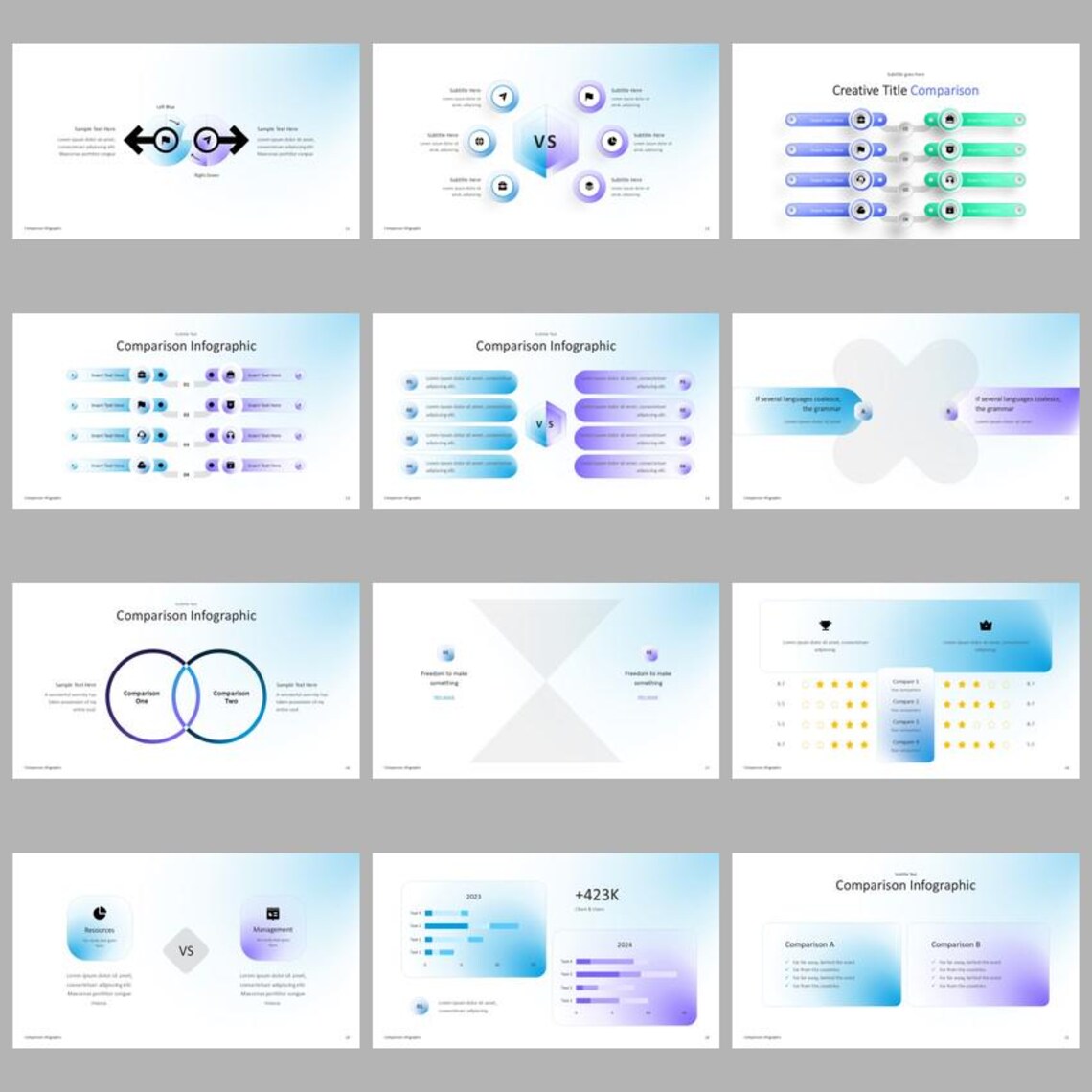 Comparison Infographic Powerpoint | Pros & Cons Slide Template ...