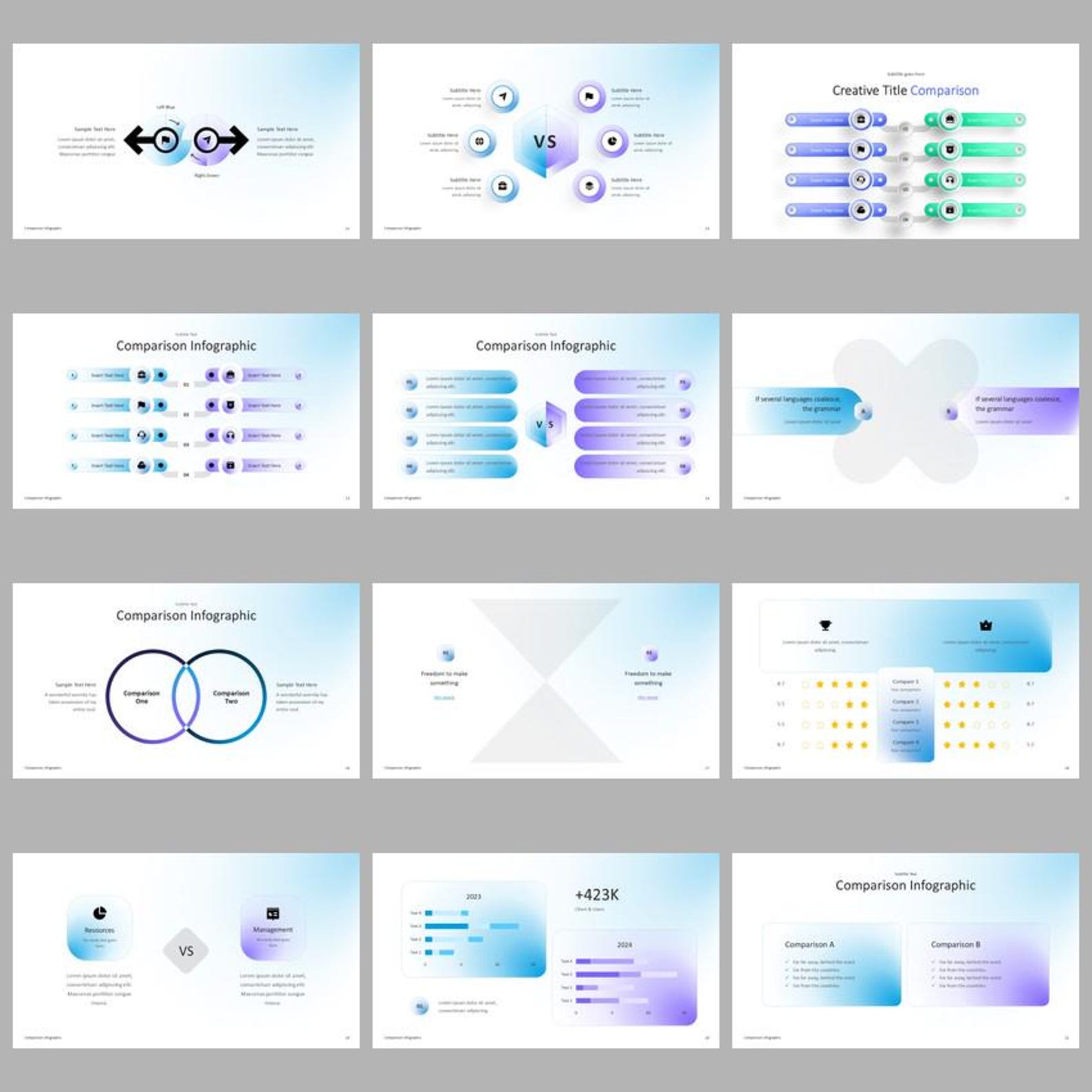 Comparison Infographic Powerpoint | Pros & Cons Slide Template ...