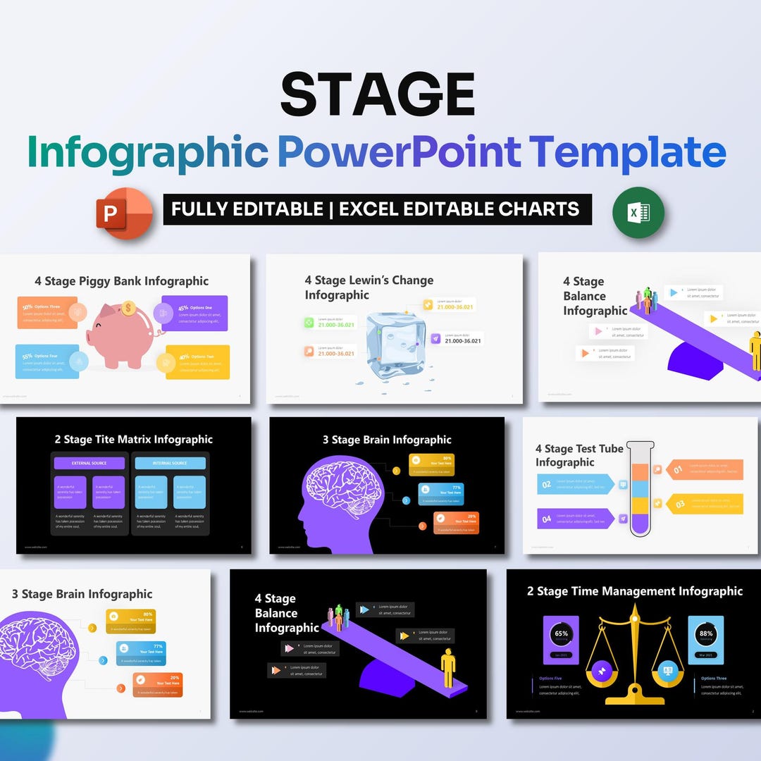 Stage Infographic Powerpoint Template | Business Growth & Development ...