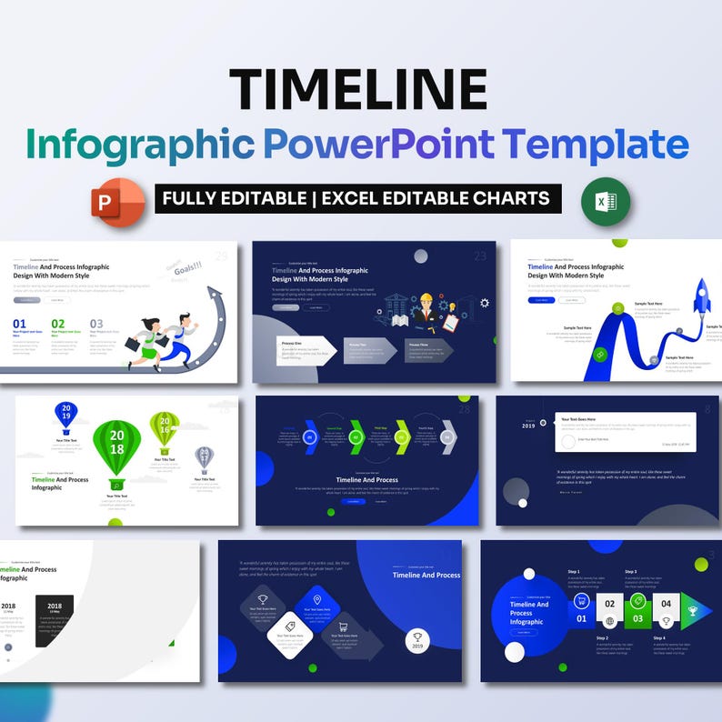 Timeline Infographic Powerpoint Template | Project Scheduling & Roadmap ...