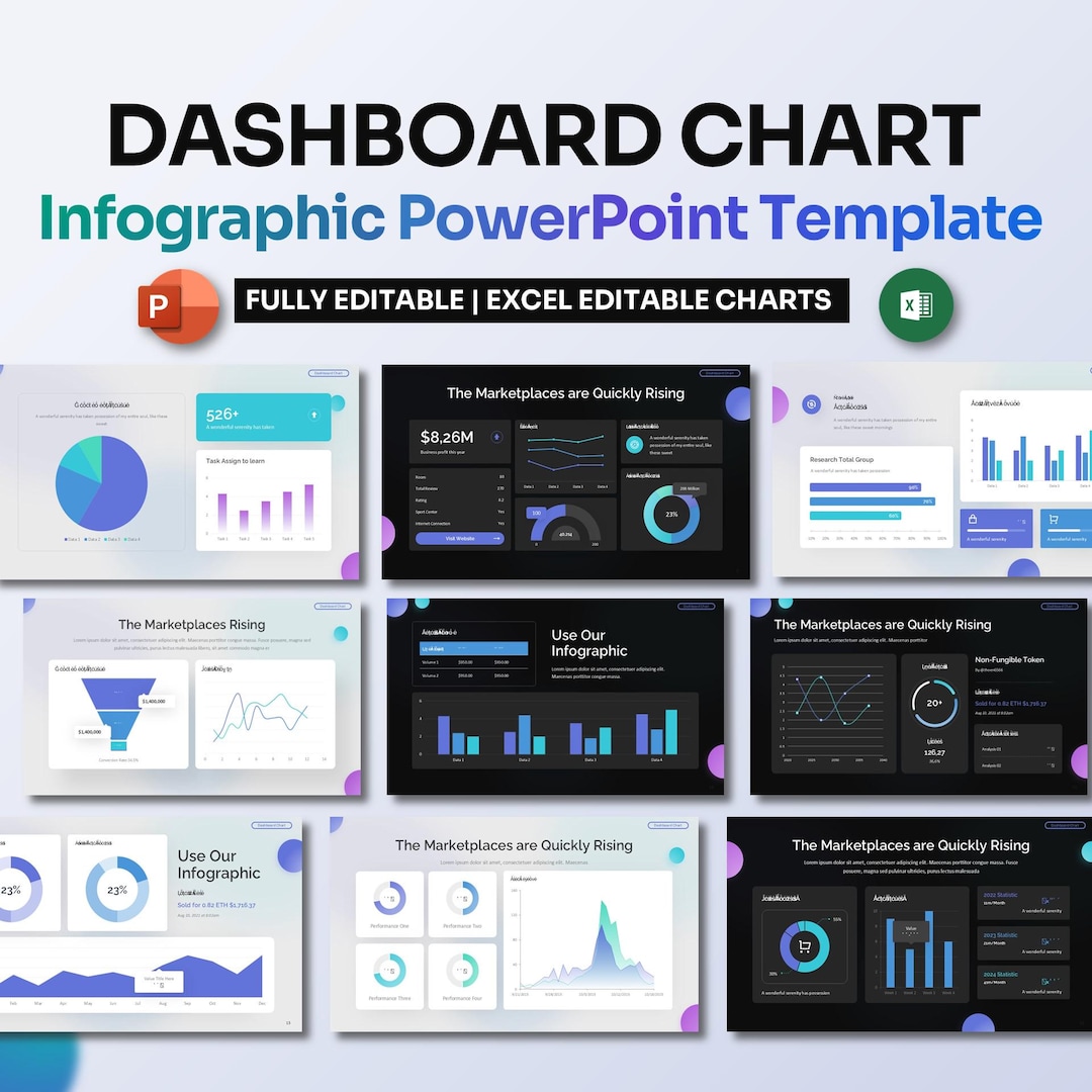 Dashboard Chart Powerpoint Template | KPI & Business Analytics ...