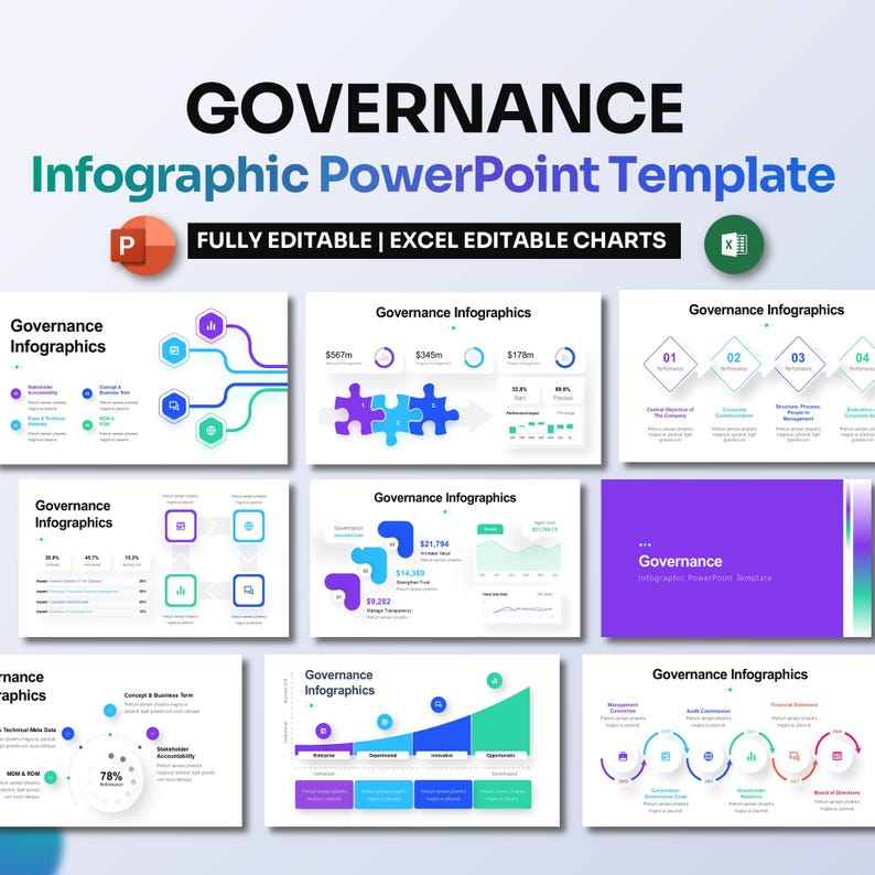 Governance Infographic Powerpoint | Corporate Compliance & Risk ...