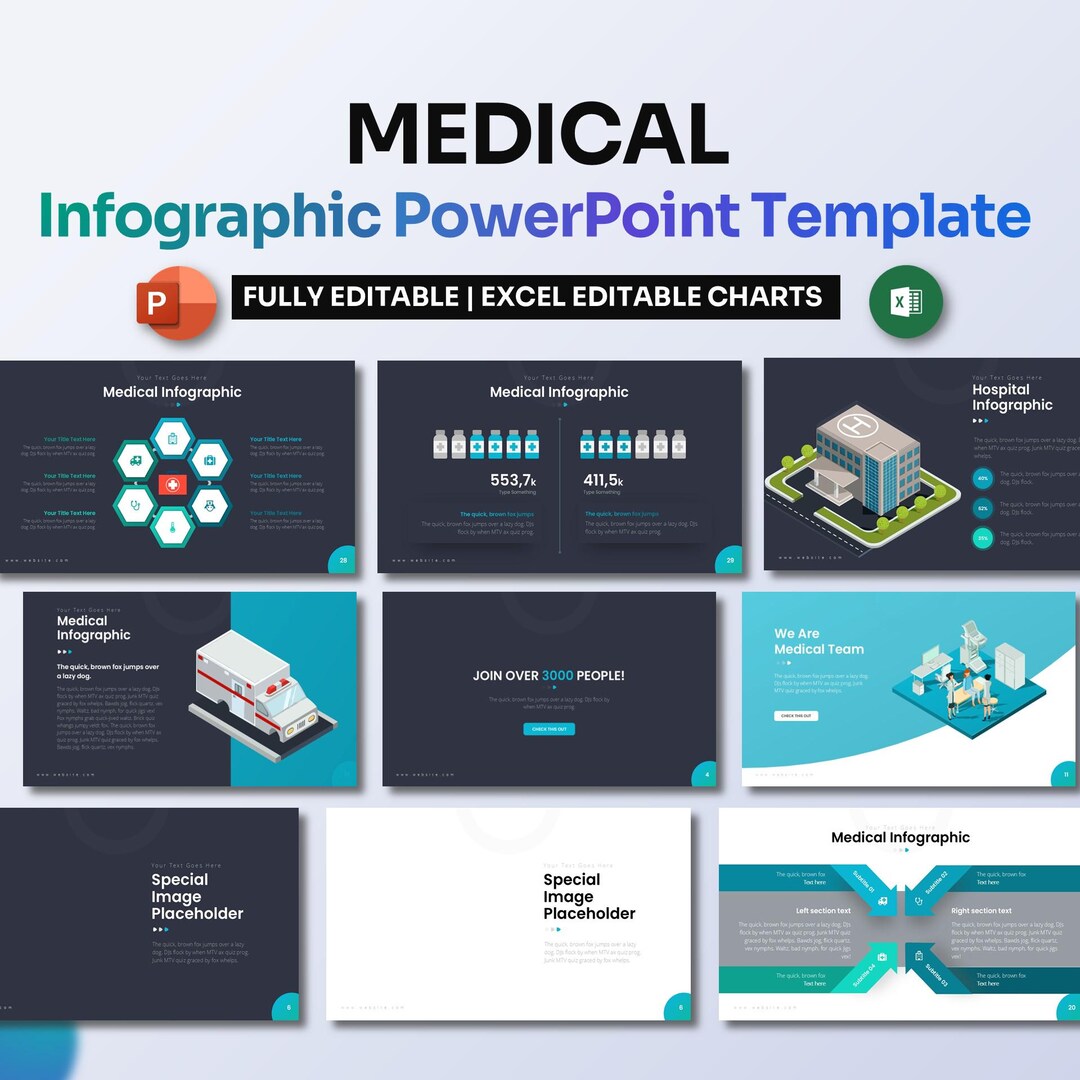 Medical Infographic Powerpoint Template | Healthcare & Wellness Data ...