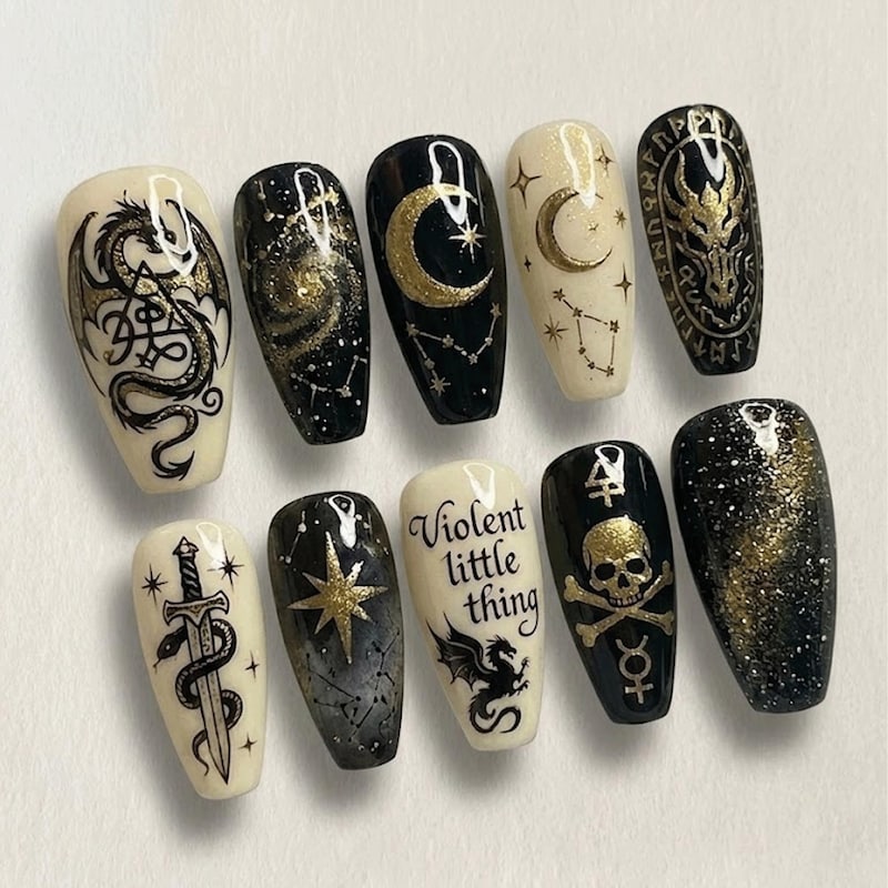 Fantasy Style Nails - Etsy