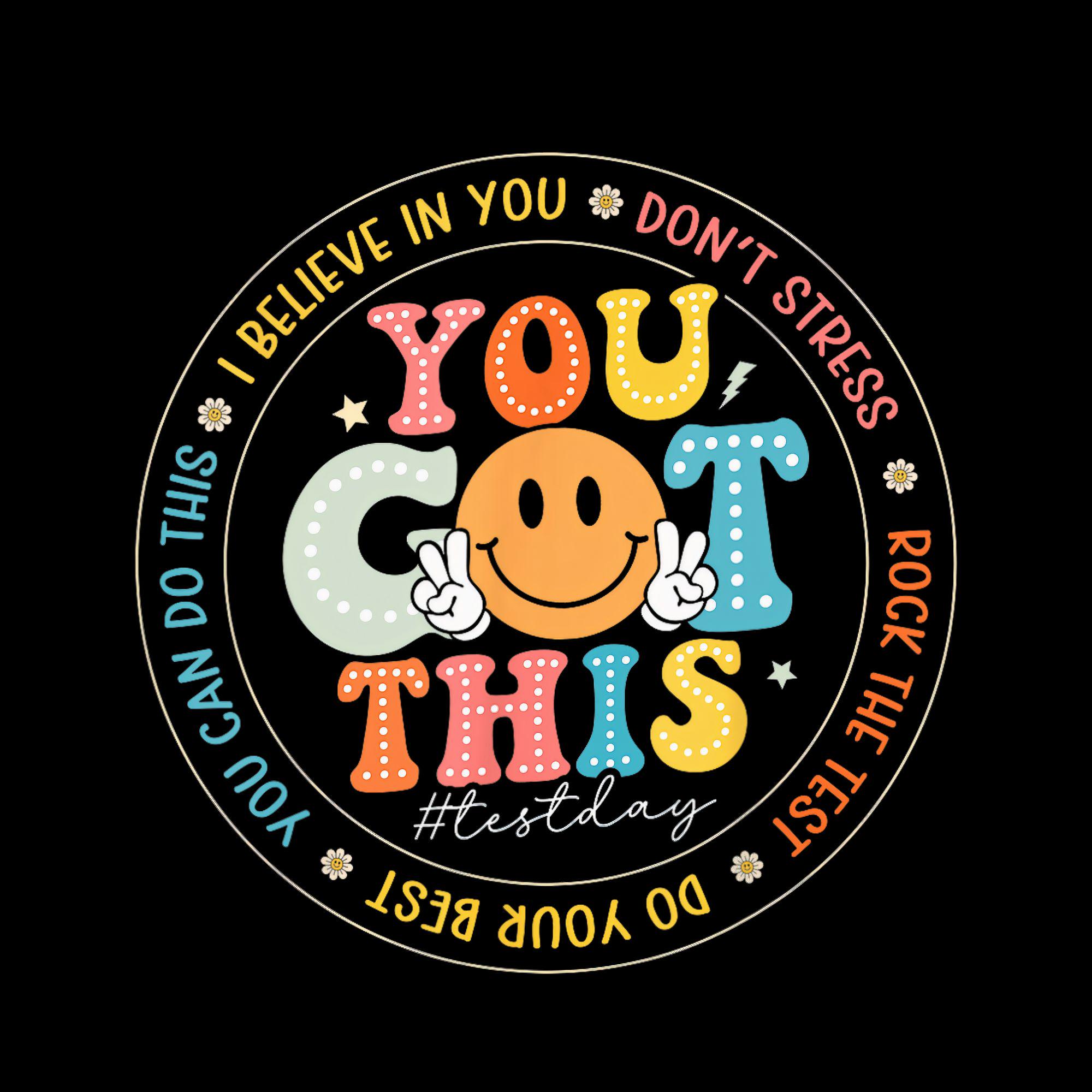 Test Day You Got This Rock the Test Teacher Testing Day Digital Png ...