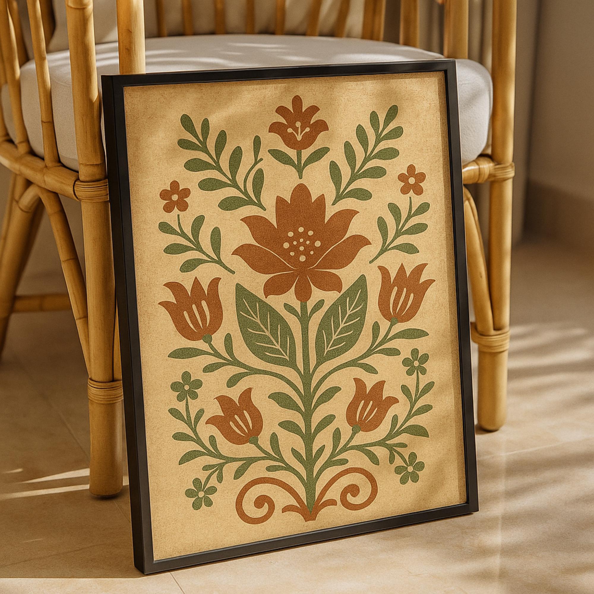 Scandinavian Floral Designs | Nordic Botanical Bundle | Digital ...