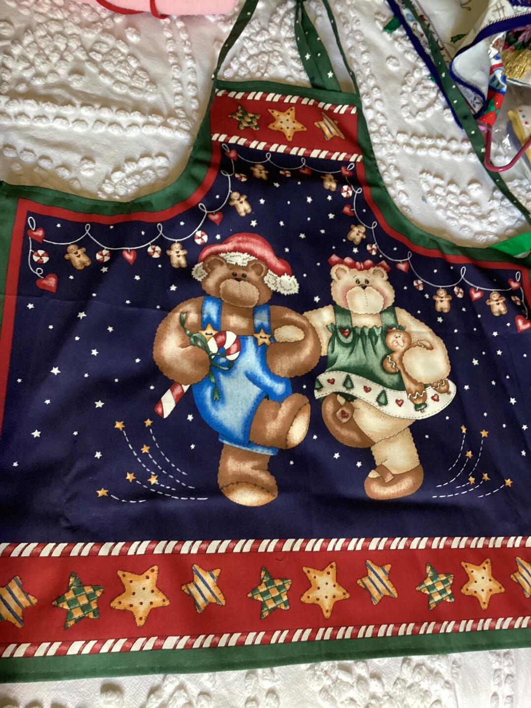 Christmas Apron With Mr. and Mrs Bear Dancing - Etsy
