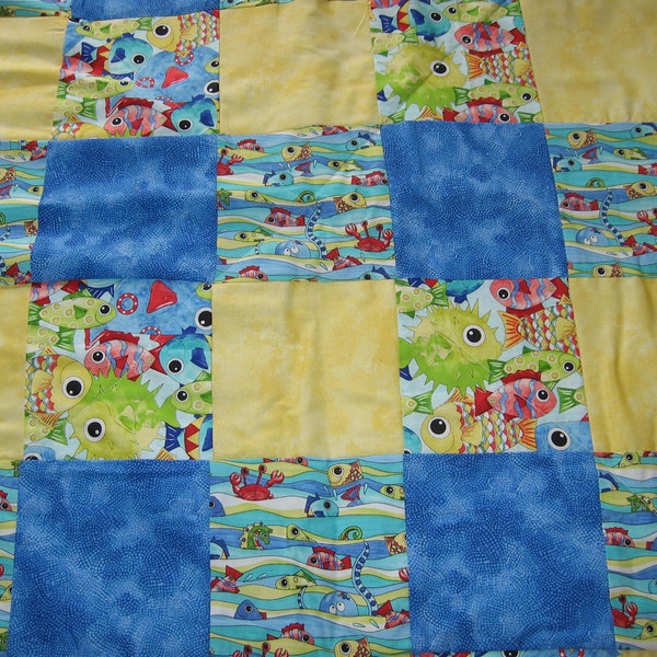 Fish Baby Quilt - Etsy