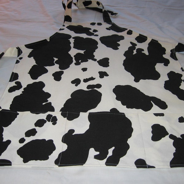 Cow Print Apron - Etsy