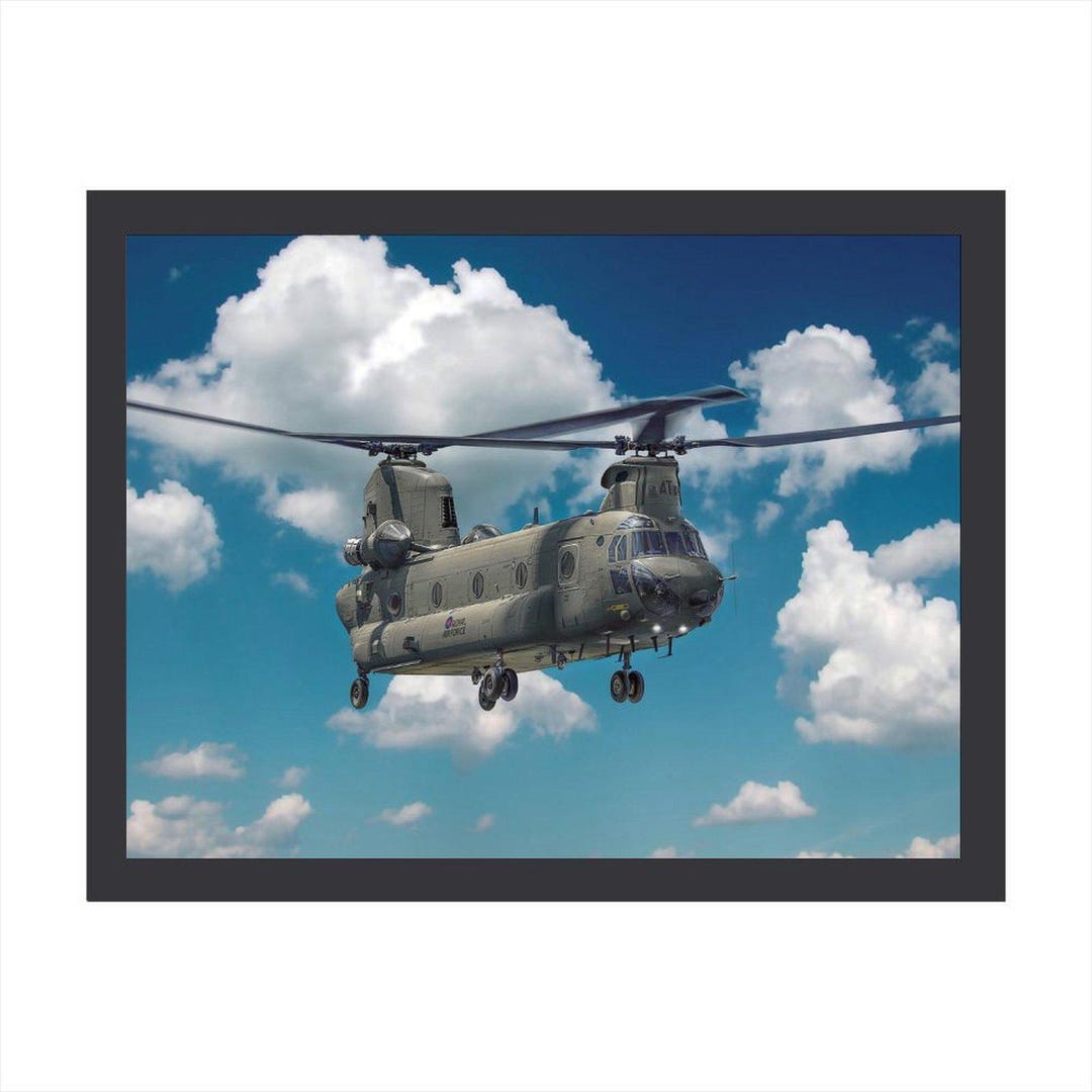 Helicopter CH-47 Chinook Canvas Art Poster and Wall Art Picture Print ...