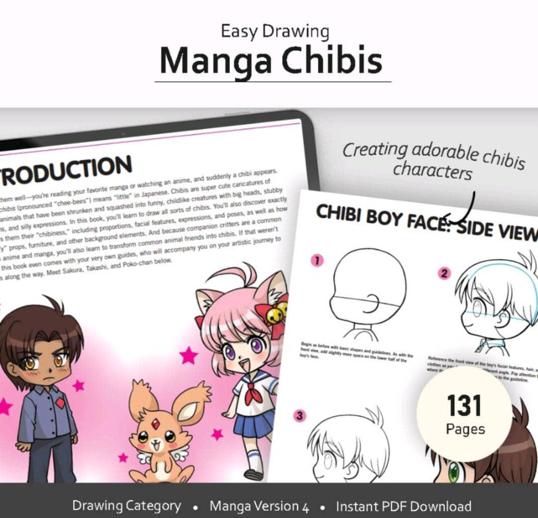 Easy Drawing | Mangga Chibis - Etsy