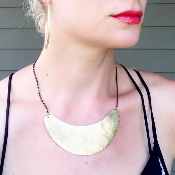 Gold Bib Necklace - Etsy