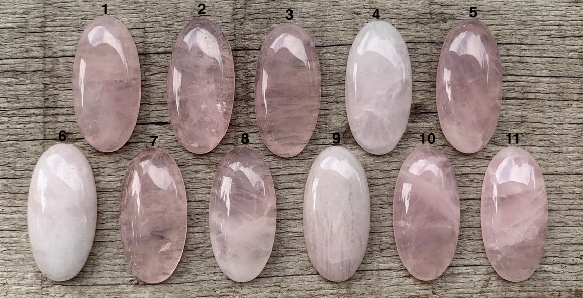 Elongated Oval Gemstone Ring Oval Rose Quartz Silver Ring - Etsy