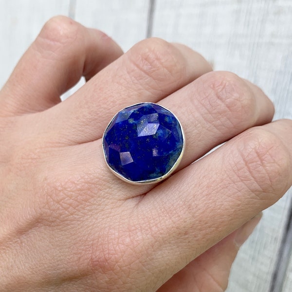 Blue Gemstone Ring - Etsy