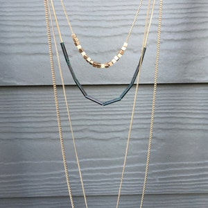 Multi Strand Rustic Gold Patina Copper Coin Beaded Necklace | Gold ...