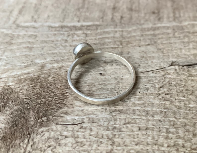 Elegant Purple Gray Moonstone Sterling Silver Solitaire Ring ...