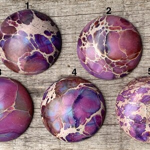 Large Round Purple Ocean Jasper Sterling Silver Statement Ring | Boho ...