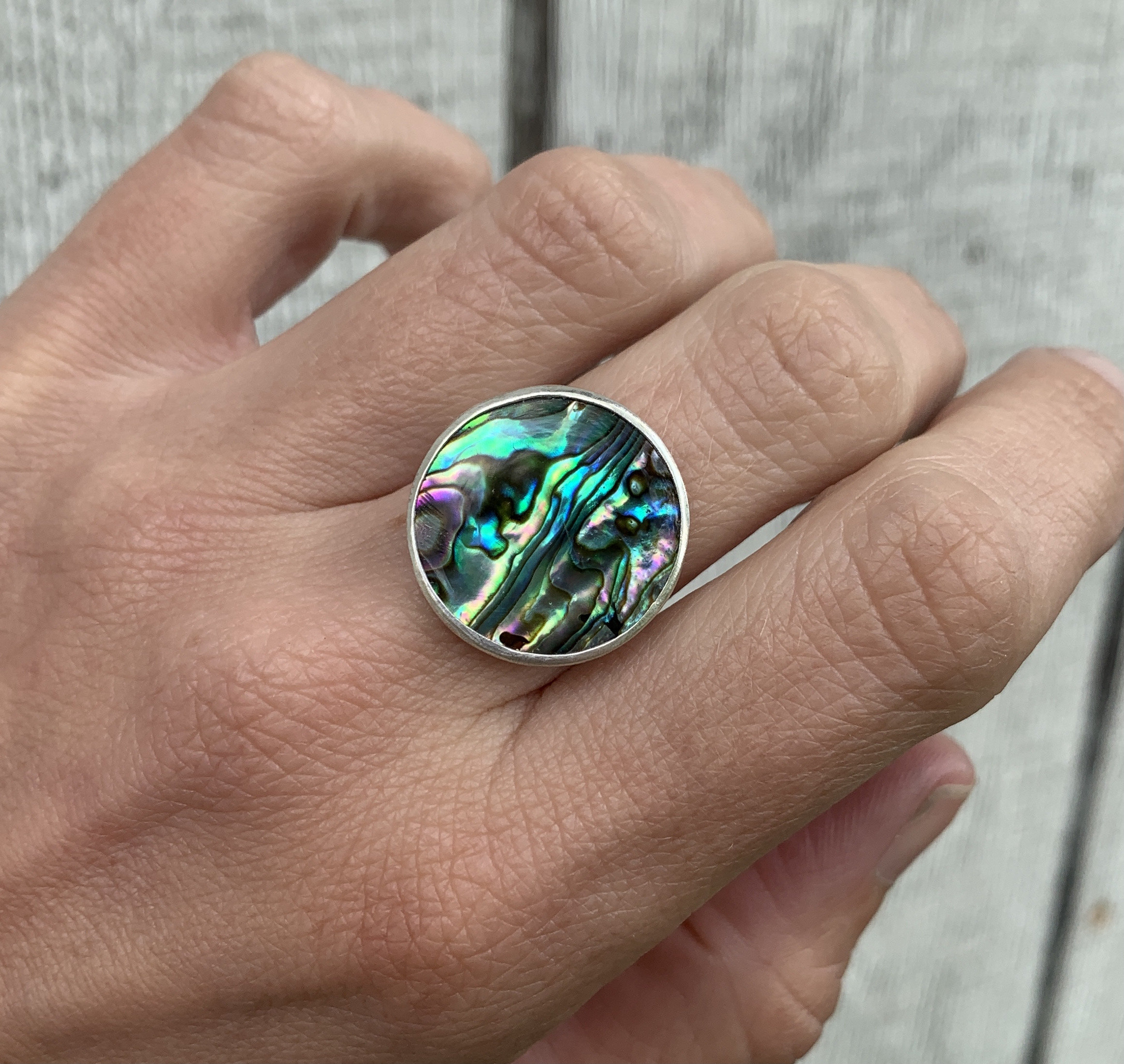 Paua Shell Rings