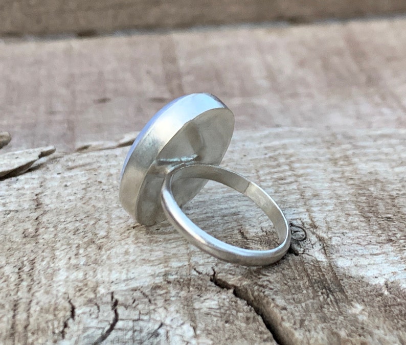 Elegant Oval Lilac Agate Sterling Silver Statement Ring - Etsy