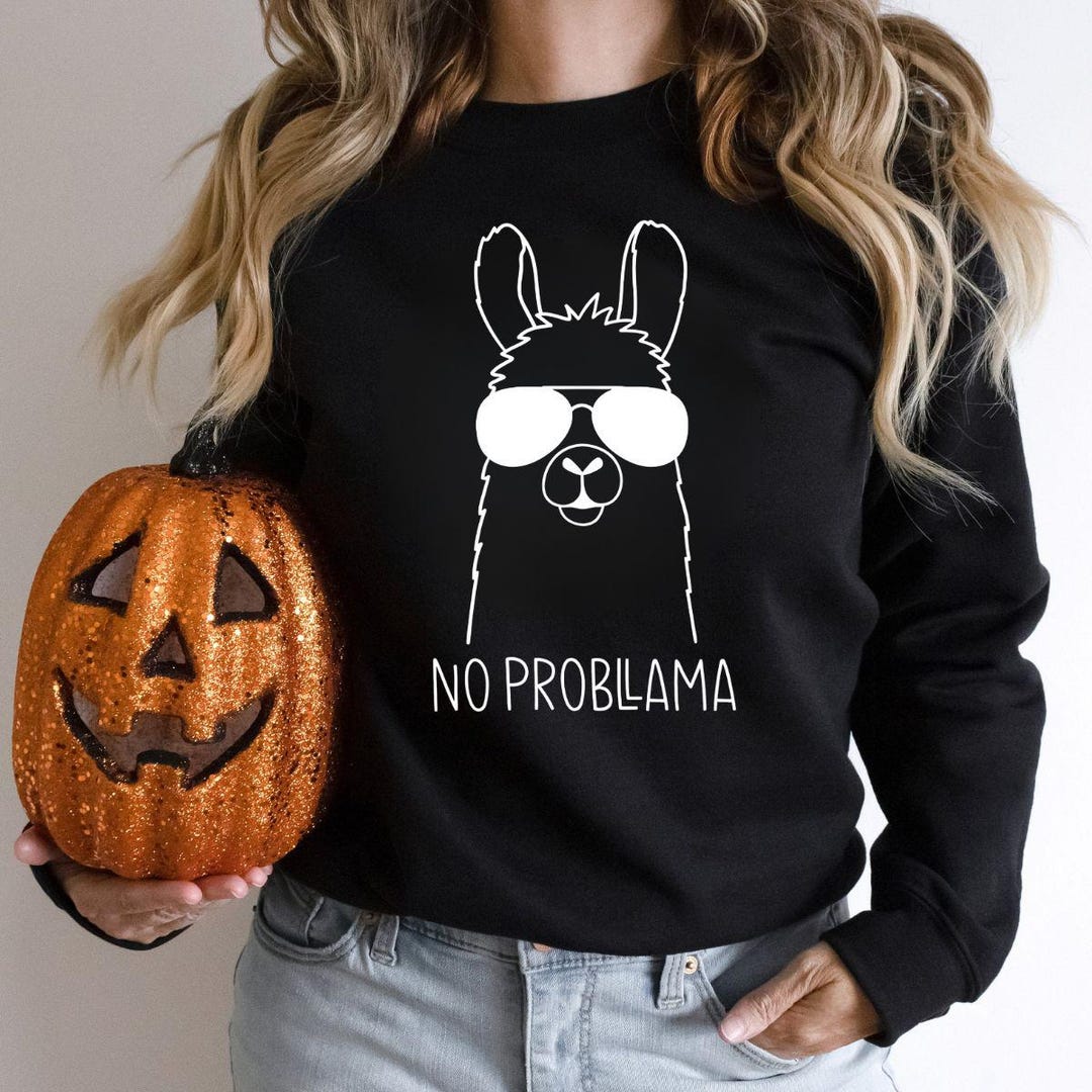 No Probllama PNG | Funny Llama Meme Digital Download | Cute Animal ...