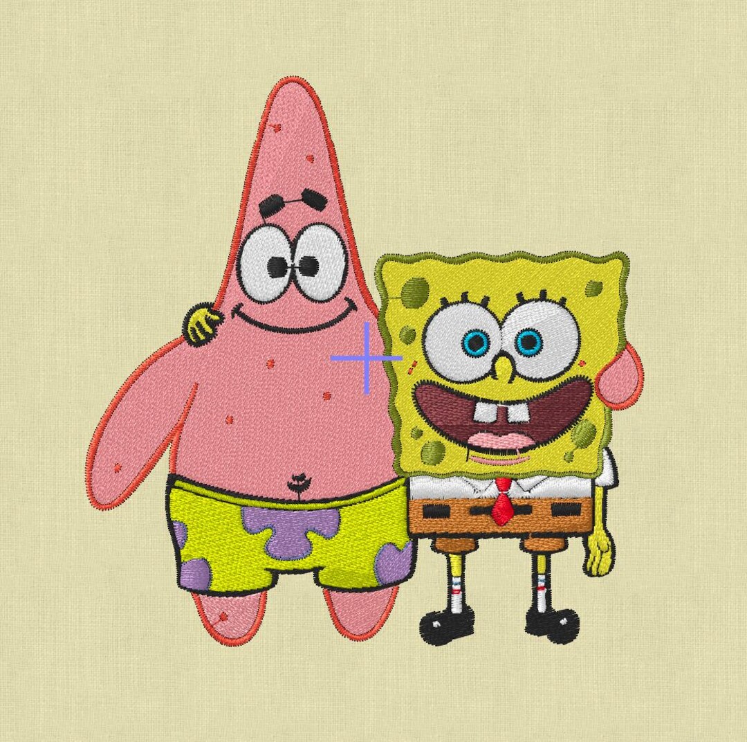 Embroidery, Spongebob, Patrick, Cute Design, Boys , Girls - Etsy