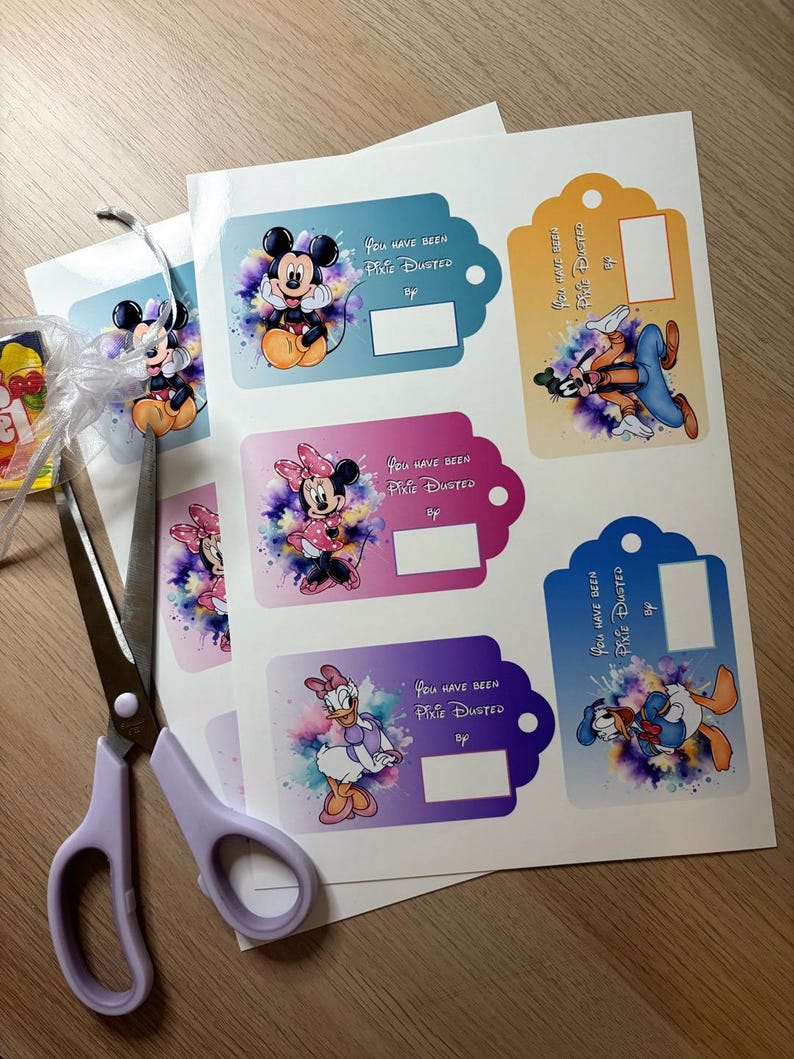 Pixie Dust Tags, Digital Download, Pixie Dust, Cruise Gift Exchange ...