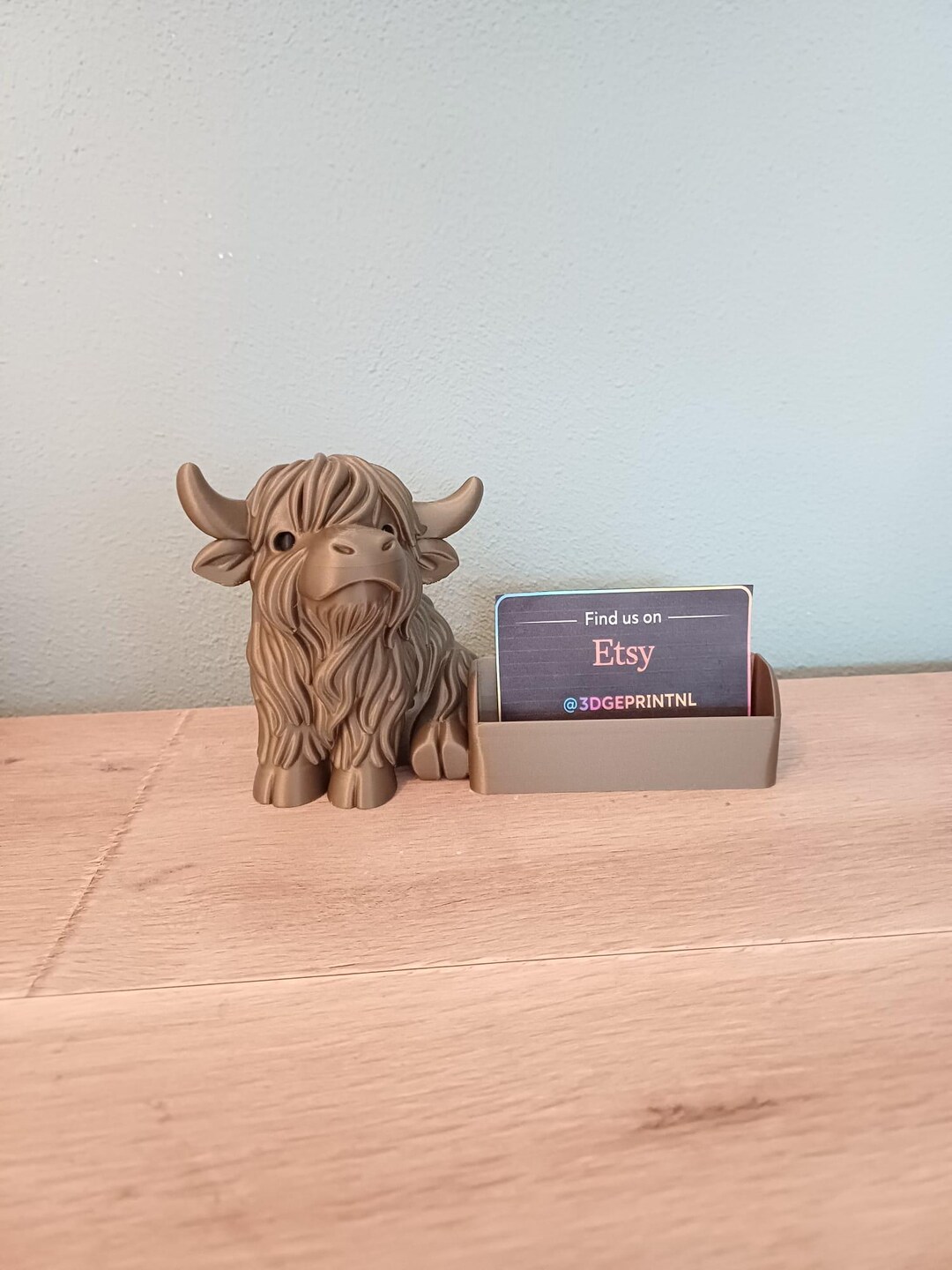 Highland Cow Business Card Holder. 3D Print File (with Commercial ...