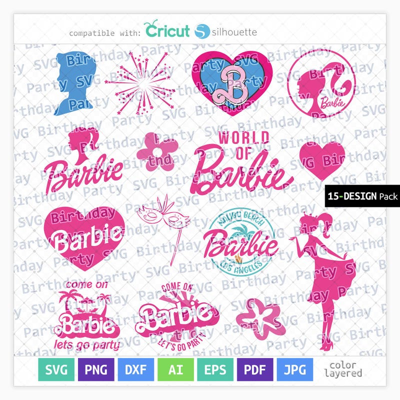 Barbie Svg - Etsy