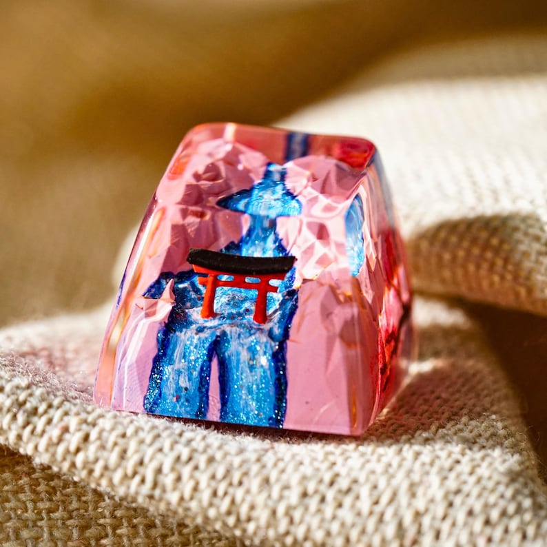 Winter Snow Torii Gate Keycap, Artisan Landscape Keycap for Cherry MX ...