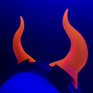 Headphone Devil Horns/fluorescent Neon Acrylic/5 Colors to Choose From ...