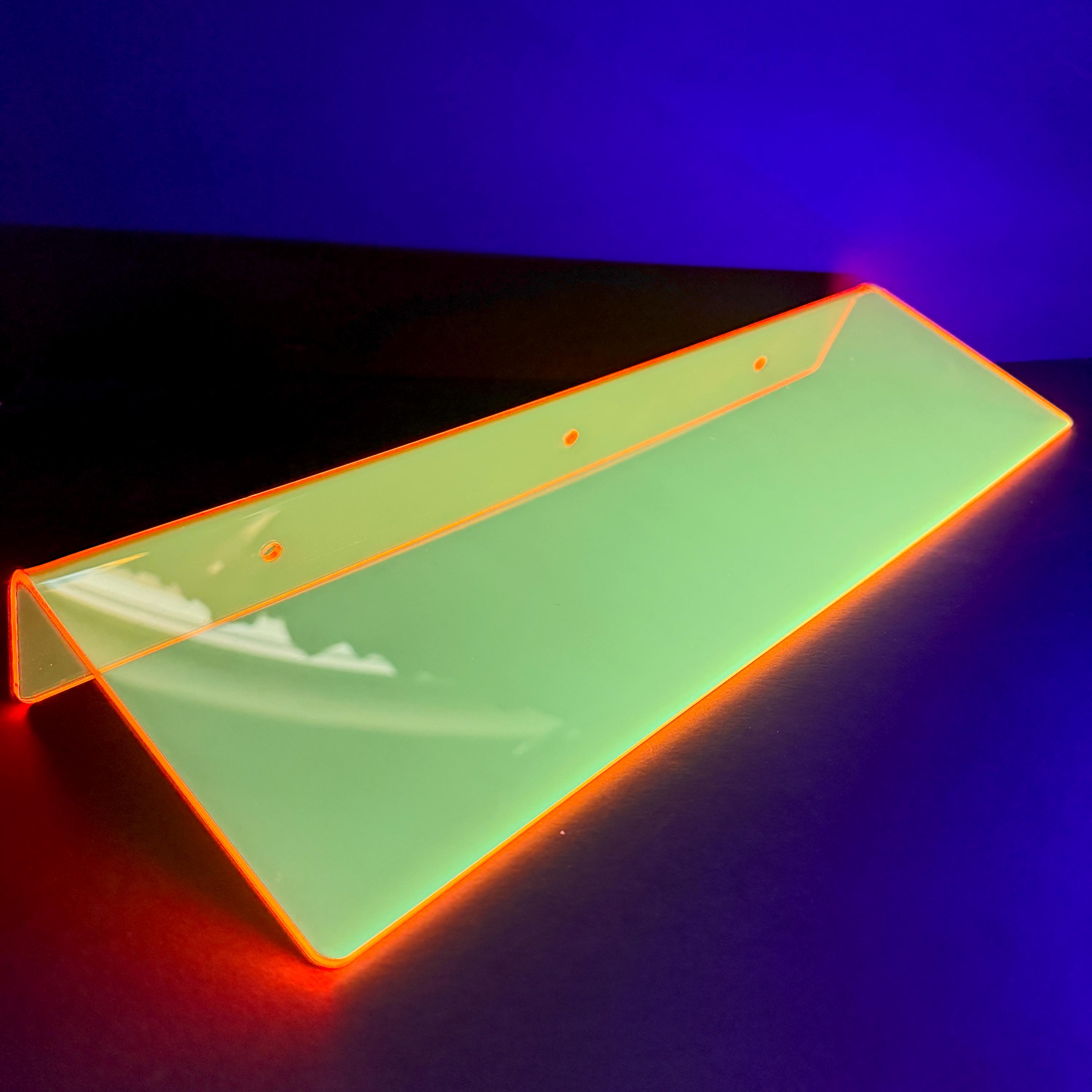 Neon Acrylic Shelf: Blacklight Reactive Game Room Decor (18"x5"x2") - Etsy